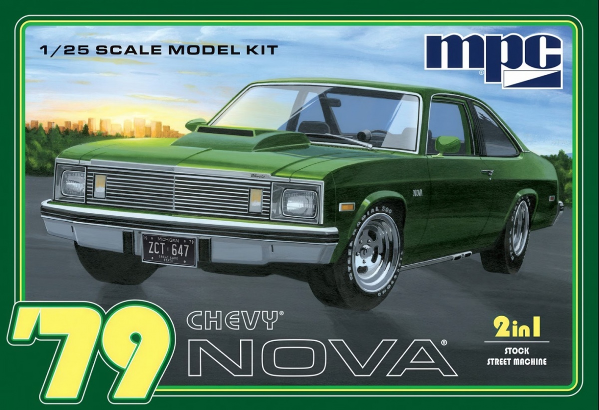 '79 Chevy Nova 2in1 Stock/Street Machine 1/25 - MPC | Car-model-kit.com