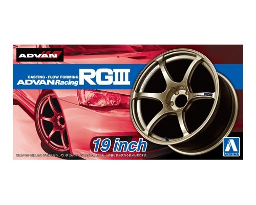 ADVAN RACING RG3 19inch 1/24 - Aoshima | Car-model-kit.com