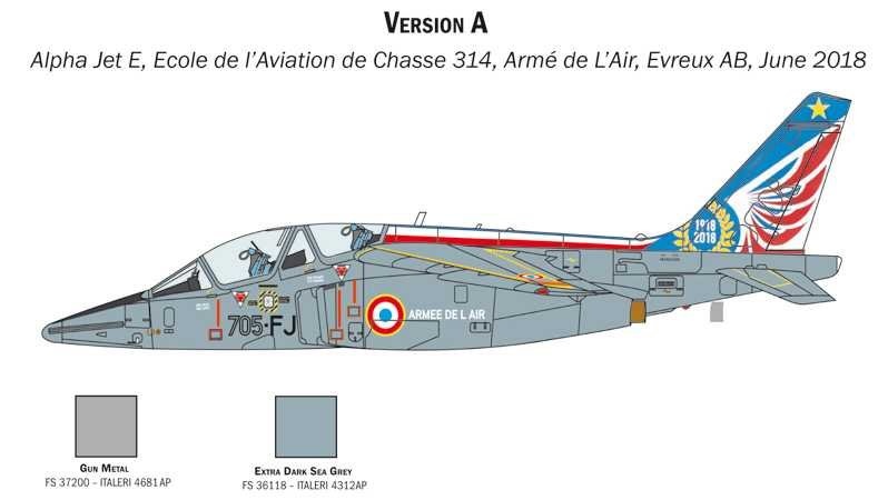 Alpha Jet A/E (1:48) Model Kit 2796 - Italeri | Car-model-kit.com