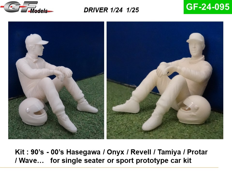 Driver Figure 90´s - 00´s 1/24 - GF Models | Car-model-kit.com