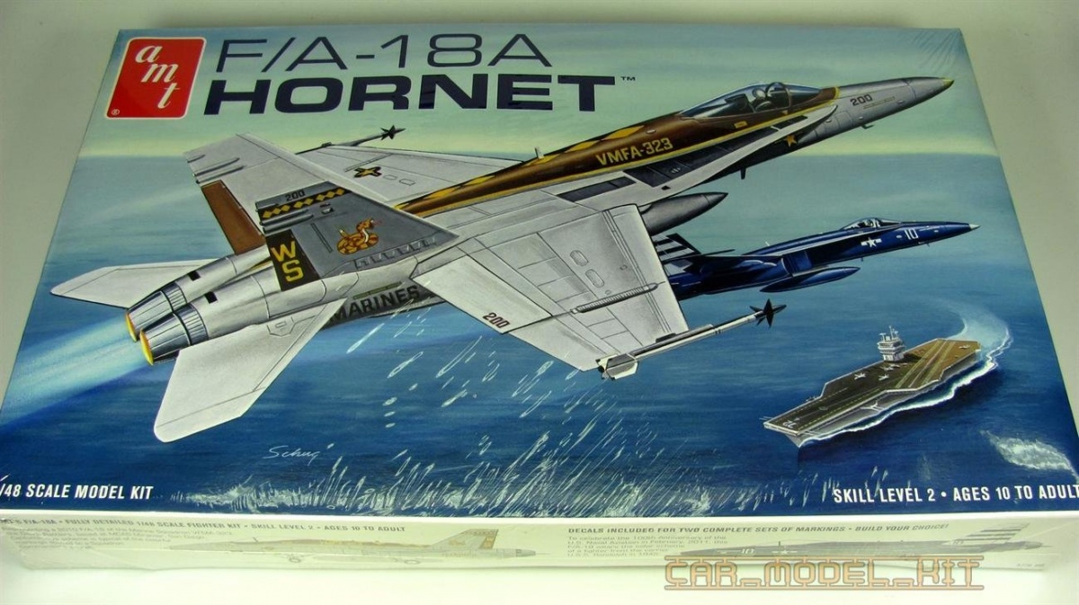 F/A-18A Hornet Fighter Jet 1:48 - AMT | Car-model-kit.com