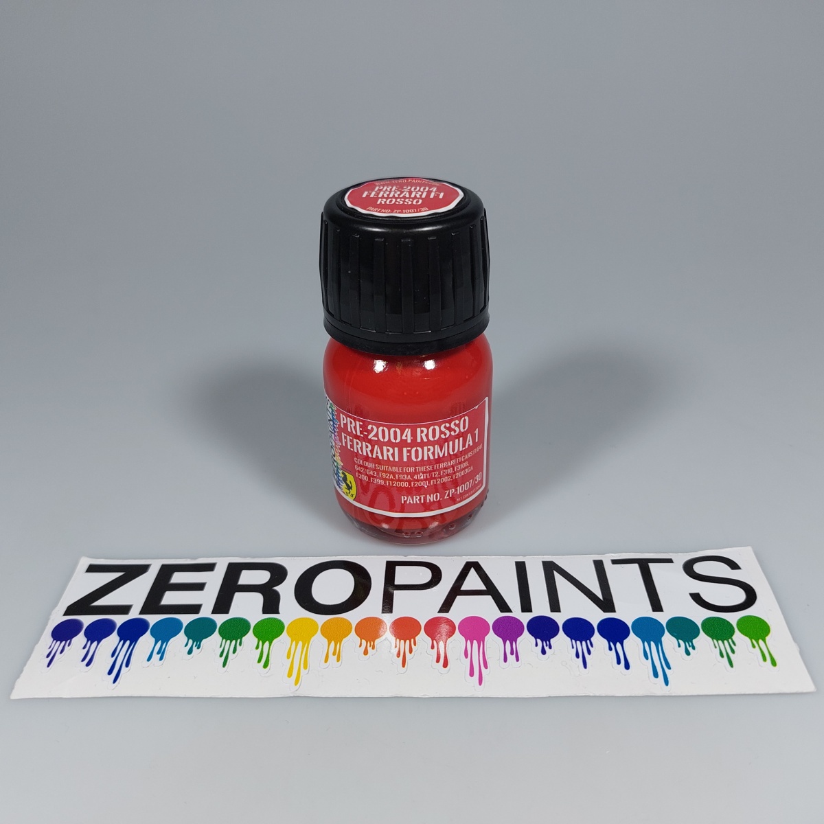 Ferrari Rosso Formula 1 Pre-2004 30ml - Zero Paints | Car-model-kit.com