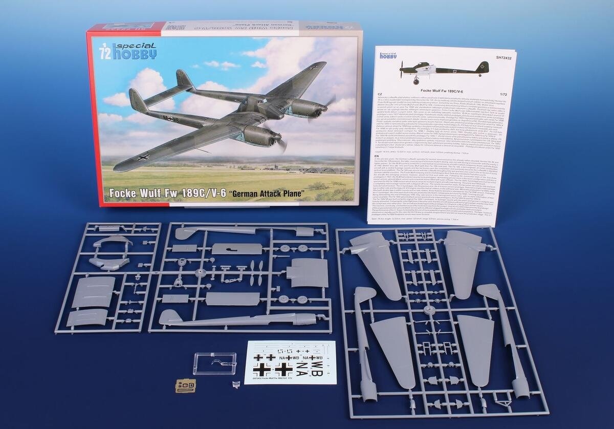 Focke Wulf Fw 189C/V-6 1/72 - Special Hobby | Car-model-kit.com