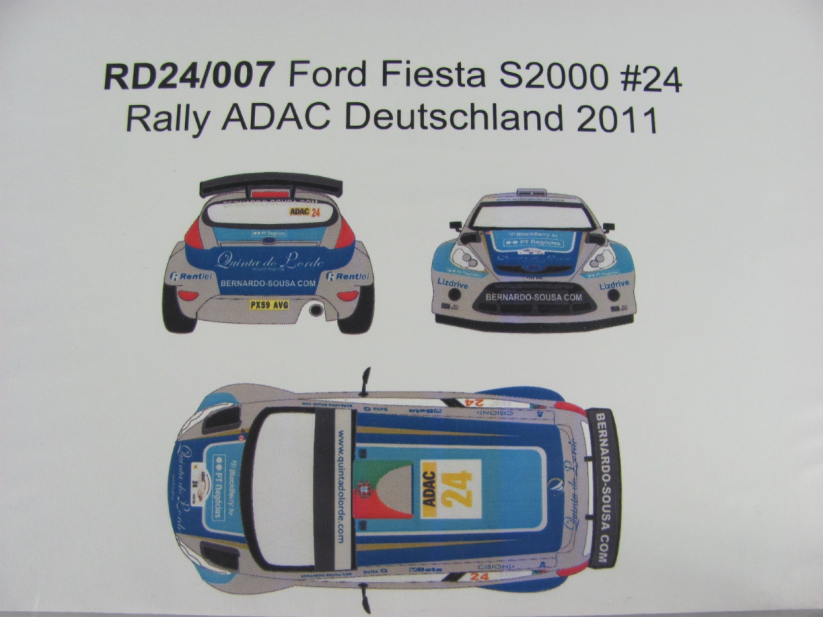 Ford Fiesta S2000 #24 Rally ADAC Deutschland 2011 - Racing Decals 43 ...