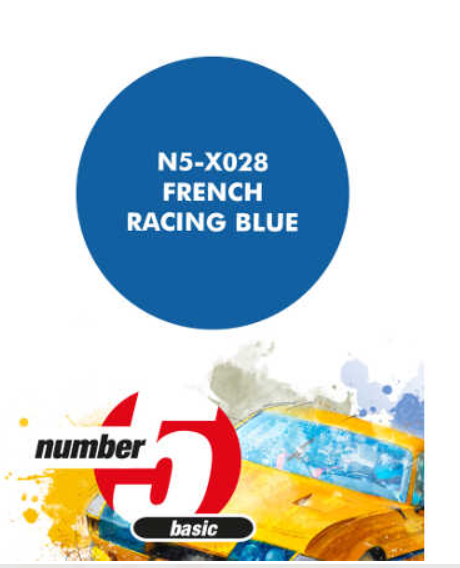 French Racing Blue Paint for Airbrush 30 ml - Number 5 | Car-model-kit.com