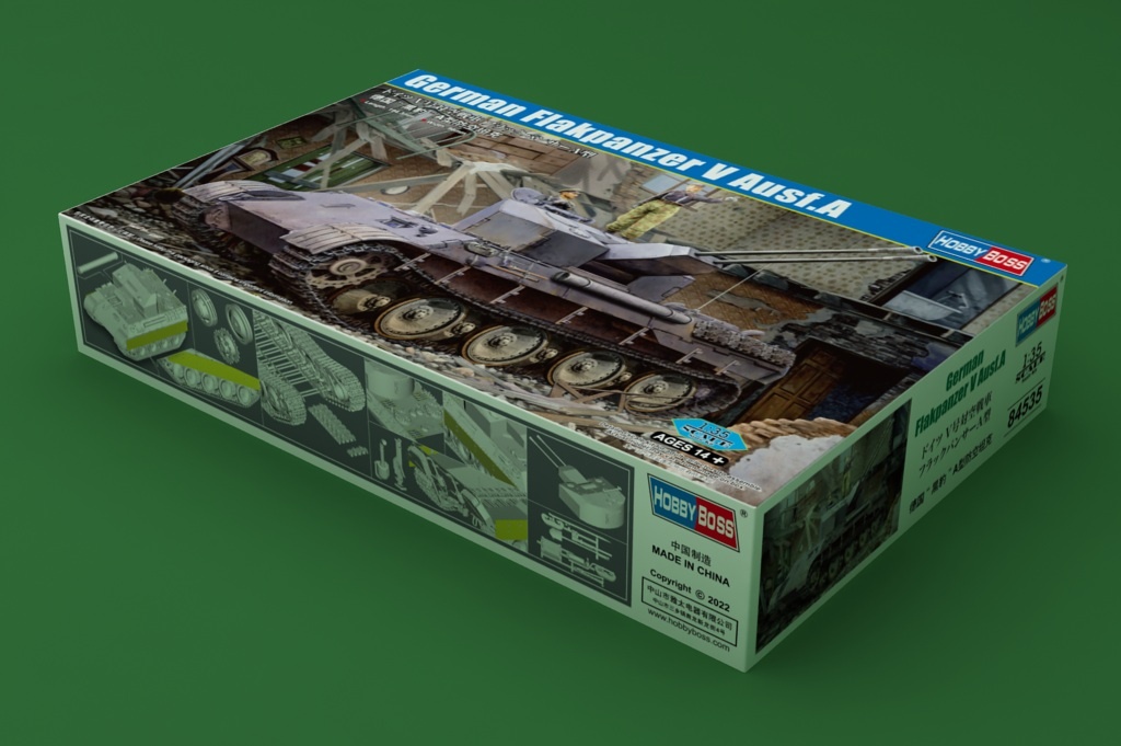 German Flakpanzer V Ausf.A 1/35 - Hobby Boss | Car-model-kit.com