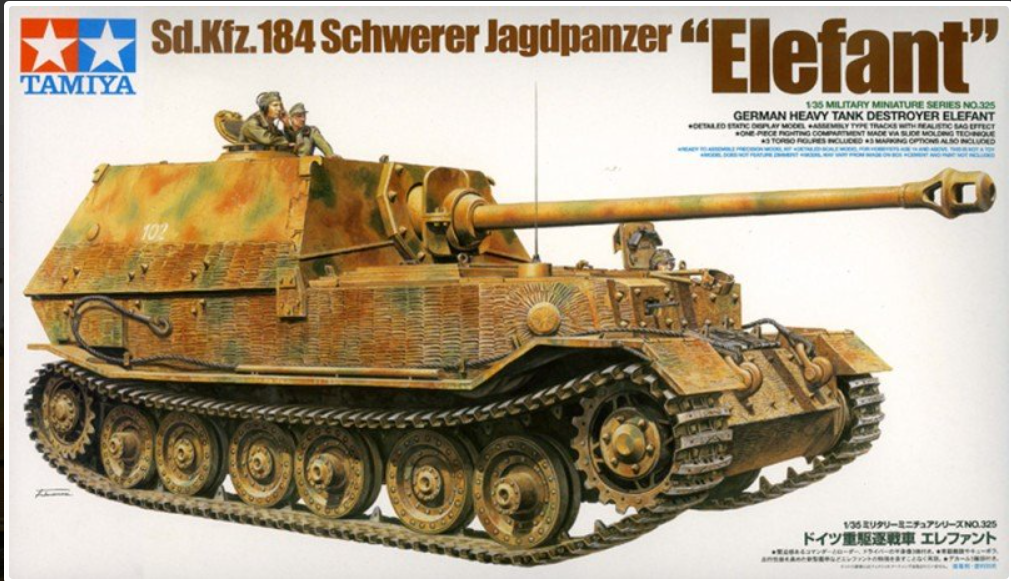German Tank Destroyer Elefant (1:35) - Tamiya | Car-model-kit.com