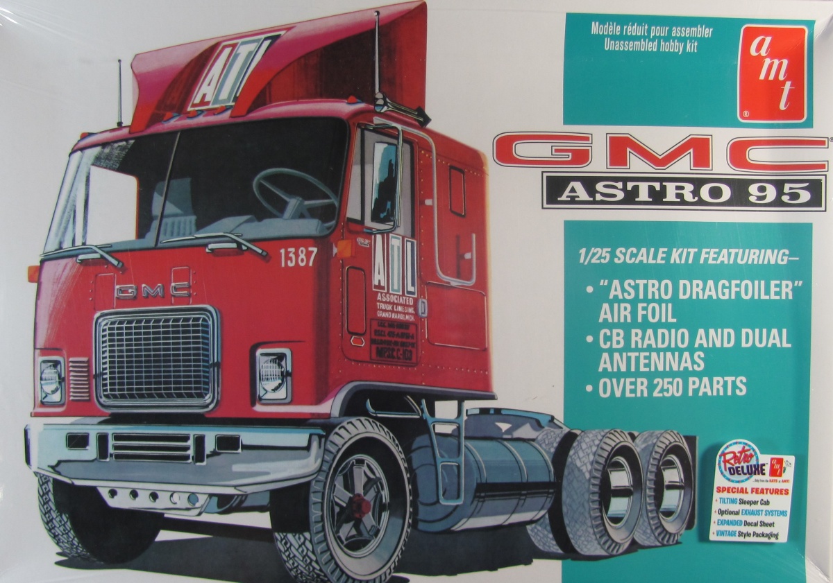 GMC Astro 95 Semi Tractor 1/25 - AMT | Car-model-kit.com
