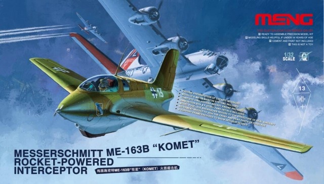 Messerschmitt Me-163B "Komet" 1/32 - Meng | Car-model-kit.com