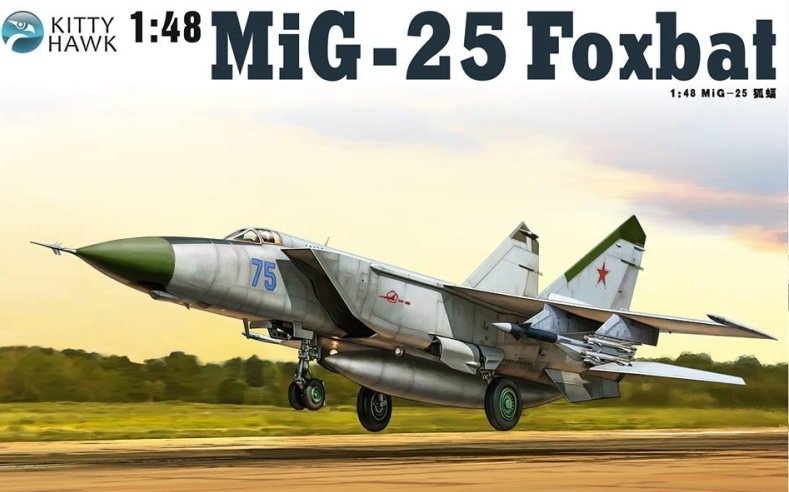 MiG-25 PD / PDS Foxbat (1:48) - Kitty Hawk | Car-model-kit.com