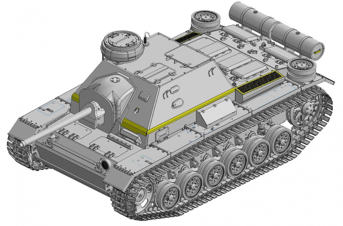 Model Kit tank 6856 - German Su-76i (1:35) | Car-model-kit.com