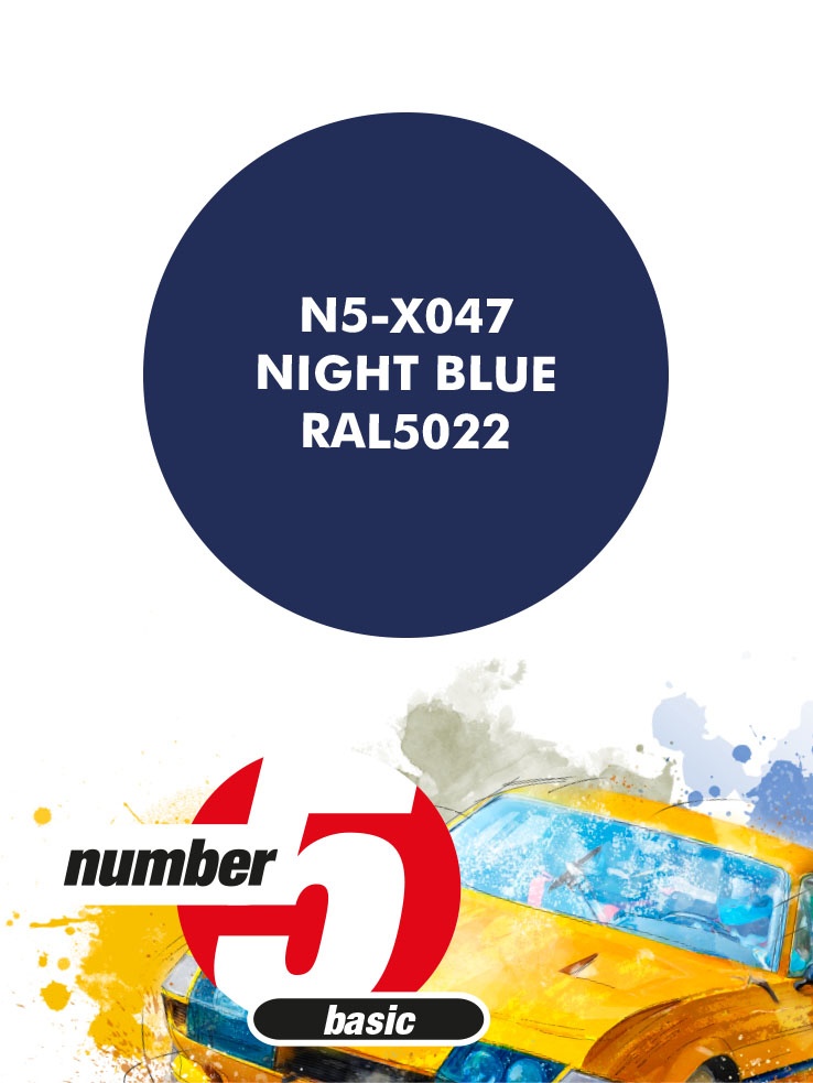 Night Blue RAL5022 Paint for airbrush 30ml - Number Five | Car-model ...