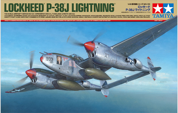 P-38 J Lightning 1/48 - Tamiya | Car-model-kit.com