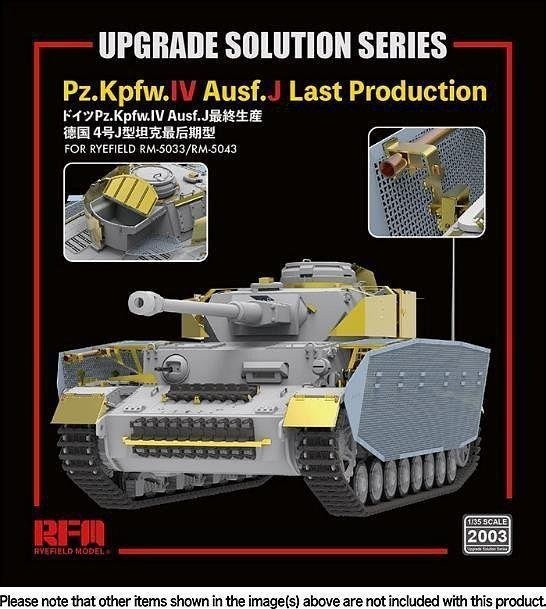 Panzer IV Ausf.J last prod. - upgrade solution 1/35 – Rye Field Model ...