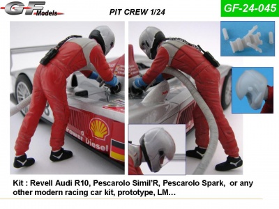 Pit Crew Figure - GF Models | Car-model-kit.com