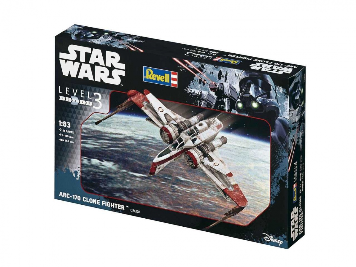 Plastic ModelKit SW 03608 - ARC-170 Clone Fighter (1:83) | Car-model ...