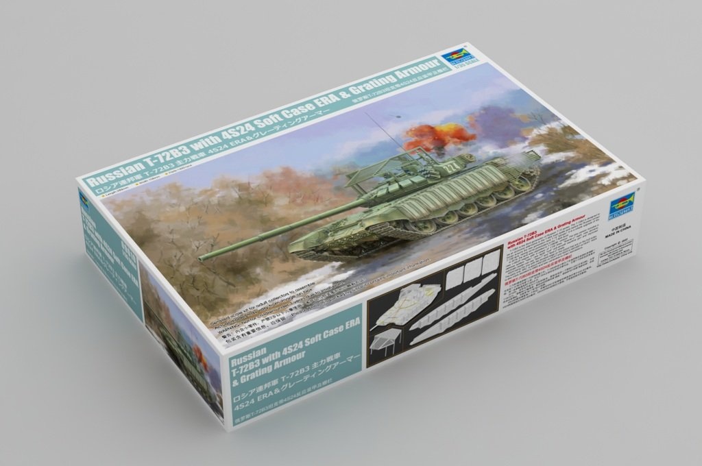 Russian T-72B3 with 4S24 Soft Case ERA & Grating Armour 1/35 ...