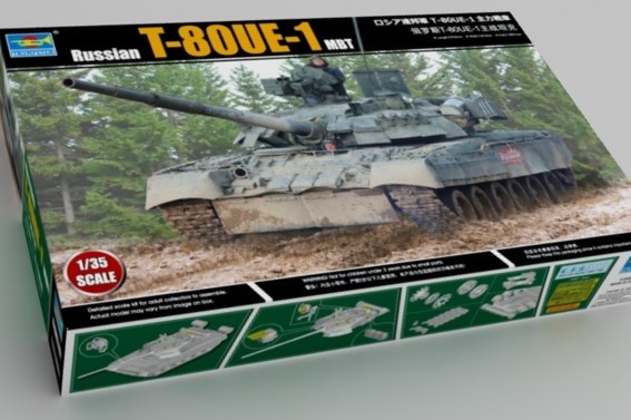 Russian T-80UE-1 MBT 09579 1/35 - Trumpeter | Car-model-kit.com