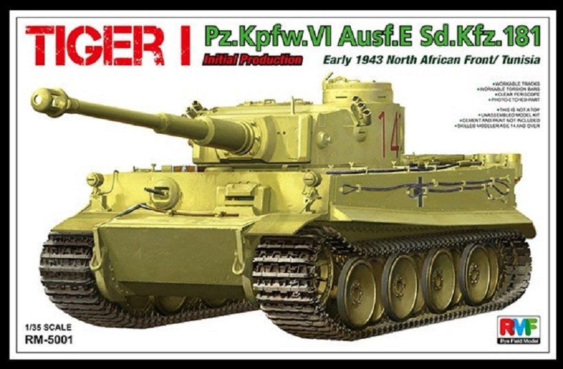 Tiger I Pz.Kpfw.VI Aust.E Sd.Kfz.181 Initial Production, early 1943 ...