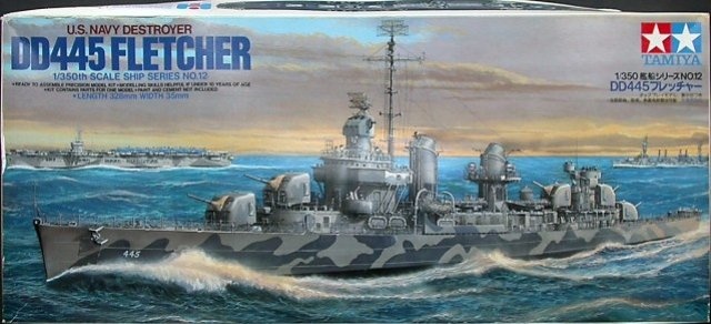 U.S. Destroyer DD-445 Fletcher 1/350 - Tamiya | Car-model-kit.com
